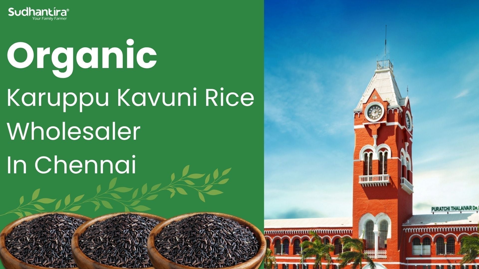 Sudhantira - Organic Karuppu Kavuni Rice Wholesaler | Chennai